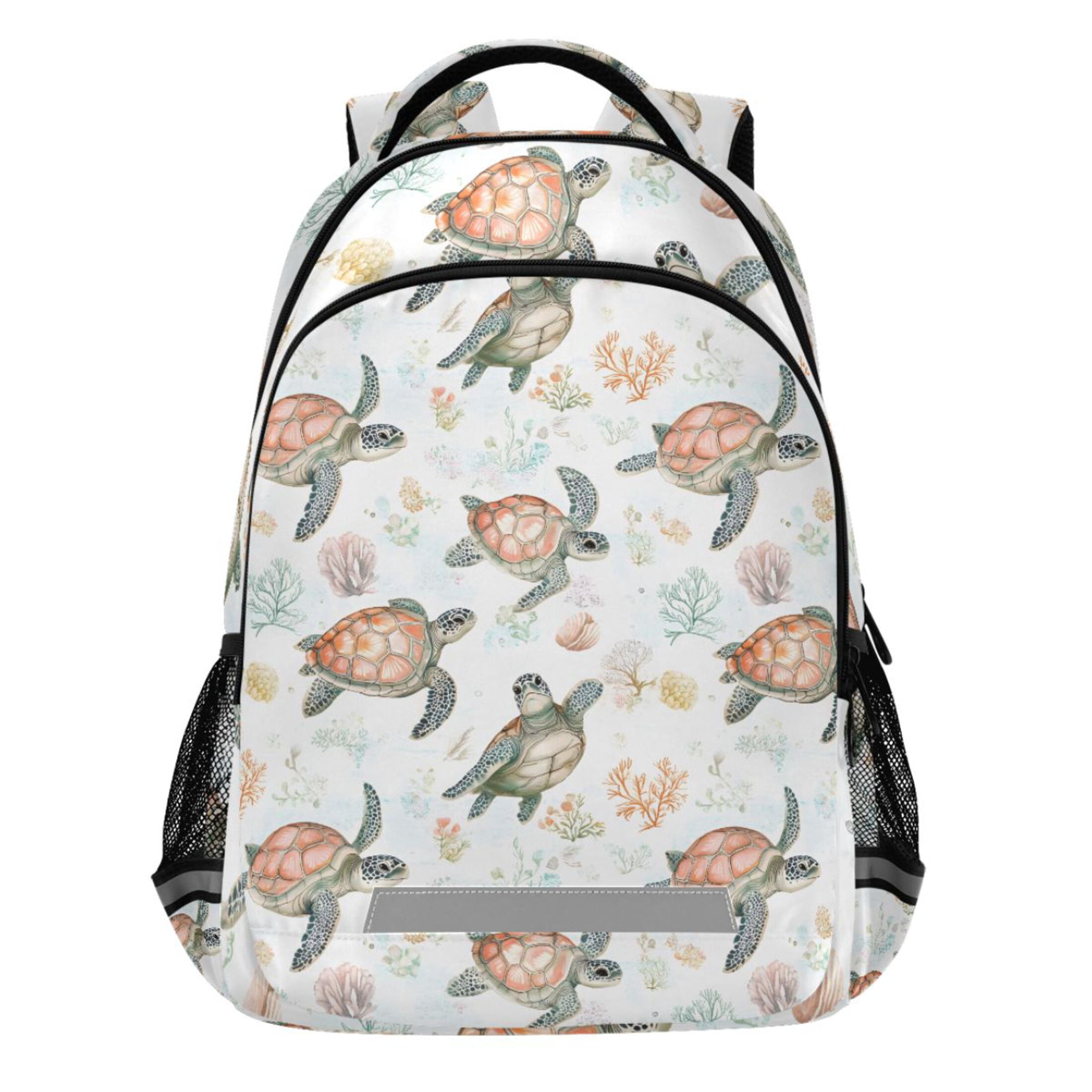 ALAZA Cute Turtles Pattern Backpack Elementary School Bags Student ...