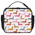 ALAZA Dachshund Dogs Heart Insulated Lunch Box Lunch Bag Cooler Tote ...