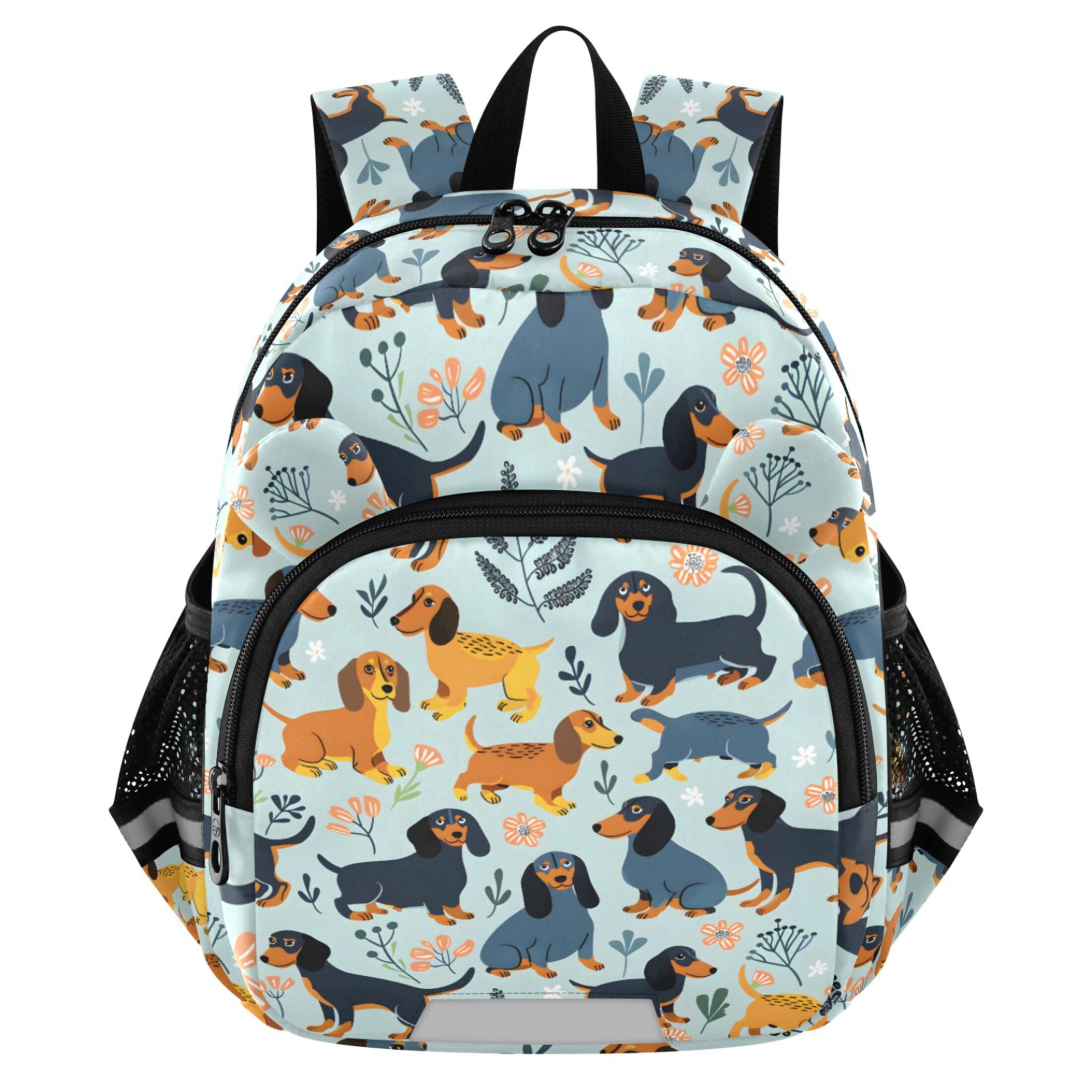 ALAZA Dachshund Dogs Mini Backpack School Bookbag Age 3-7 Medium ...
