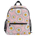 ALAZA Daisy Floral Pink Pattern School Backpack Student Bookbag Mini ...