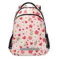 ALAZA Daisy Flowers Hearts Pattern Backpack Elementary School Bags ...