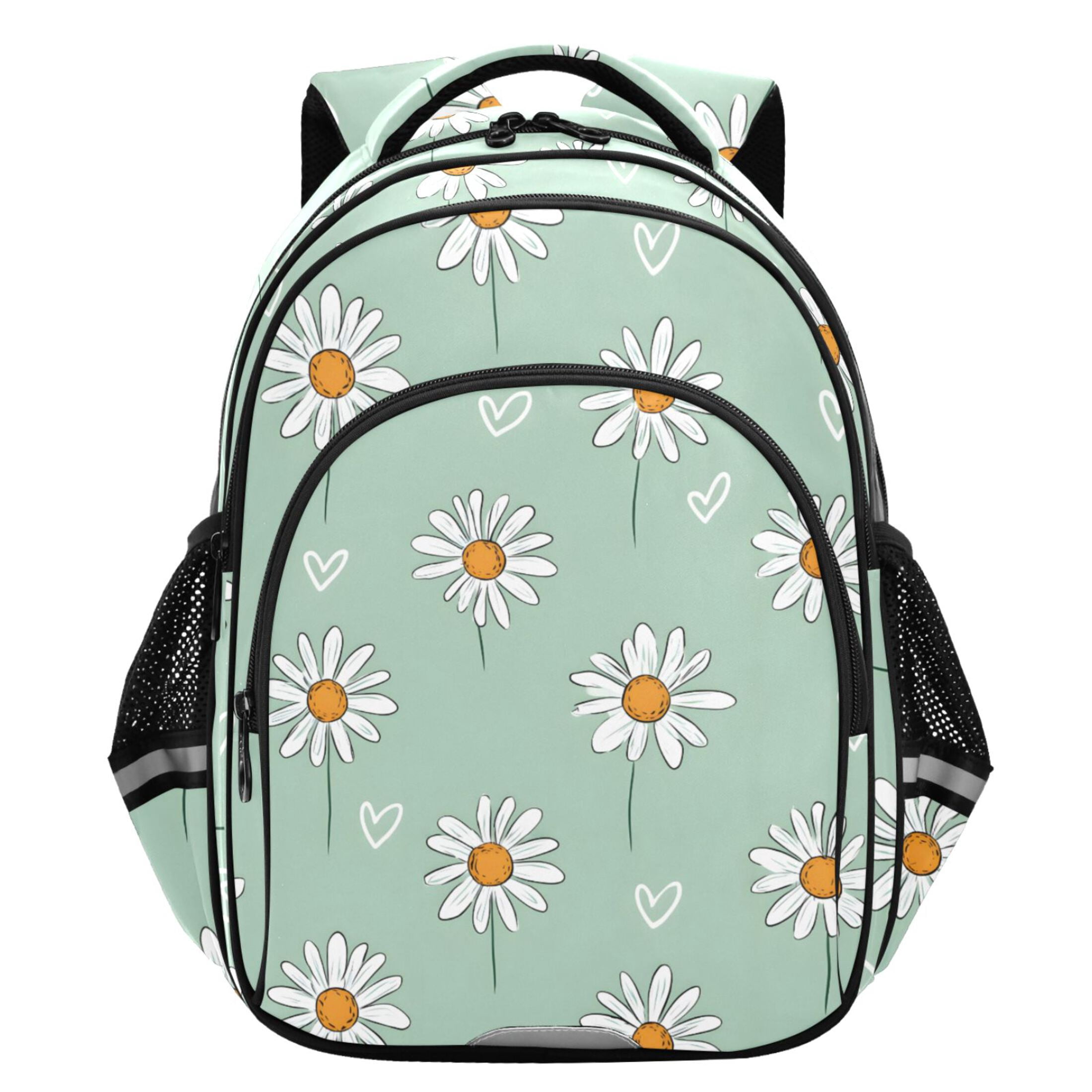 ALAZA Daisy Hearts School Backpack Elementary Bag Student Bookbag ...