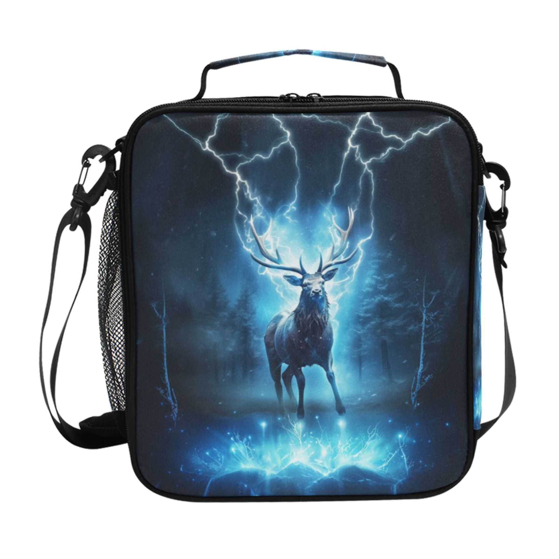 ALAZA Deer Cool Lunch Box Insulated Lunch Bag Reusable Thermal Cooler ...