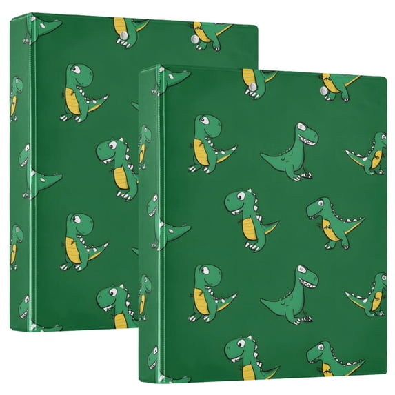 ALAZA Dinosaur Cartoon Hardcover 3 Ring Binder 1.5" D-Rings with ...