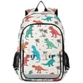 ALAZA Dinosaur Palm Tree School Laptop Backpack Travel Bag Casual ...