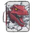 ALAZA Dinosaur Pattern Expanding Accordion File Folder 3 Ring Zipper ...
