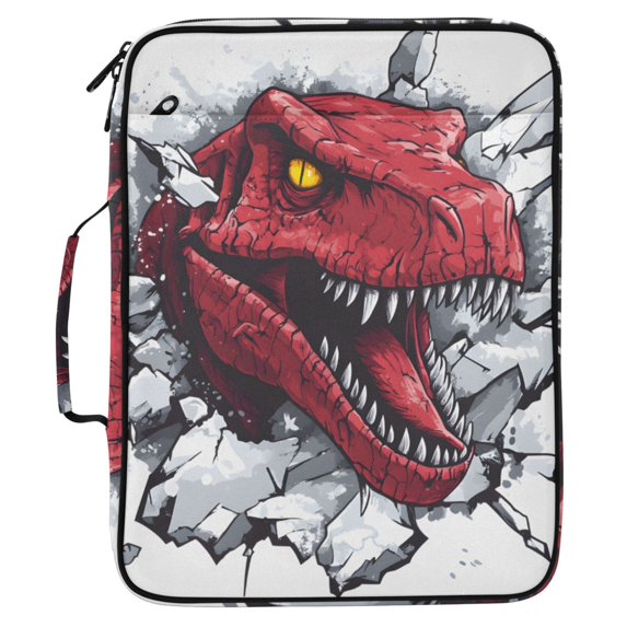 ALAZA Dinosaur Pattern Expanding Accordion File Folder 3 Ring Zipper ...