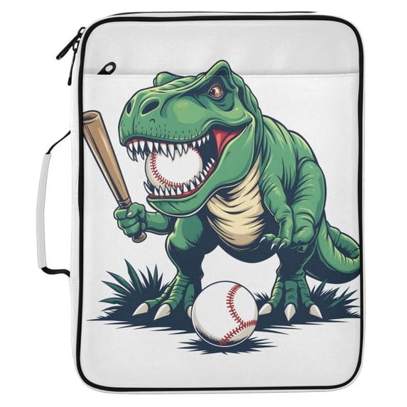 ALAZA Dinosaur Play Baseball Pattern Expanding Accordion File Folder 3 ...
