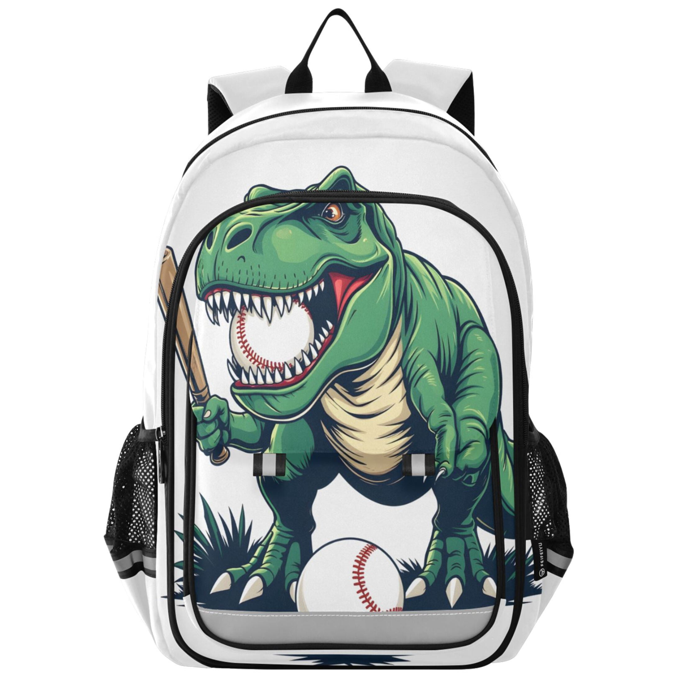 ALAZA Dinosaur Play Baseball School Laptop Backpack Travel Bag Casual ...