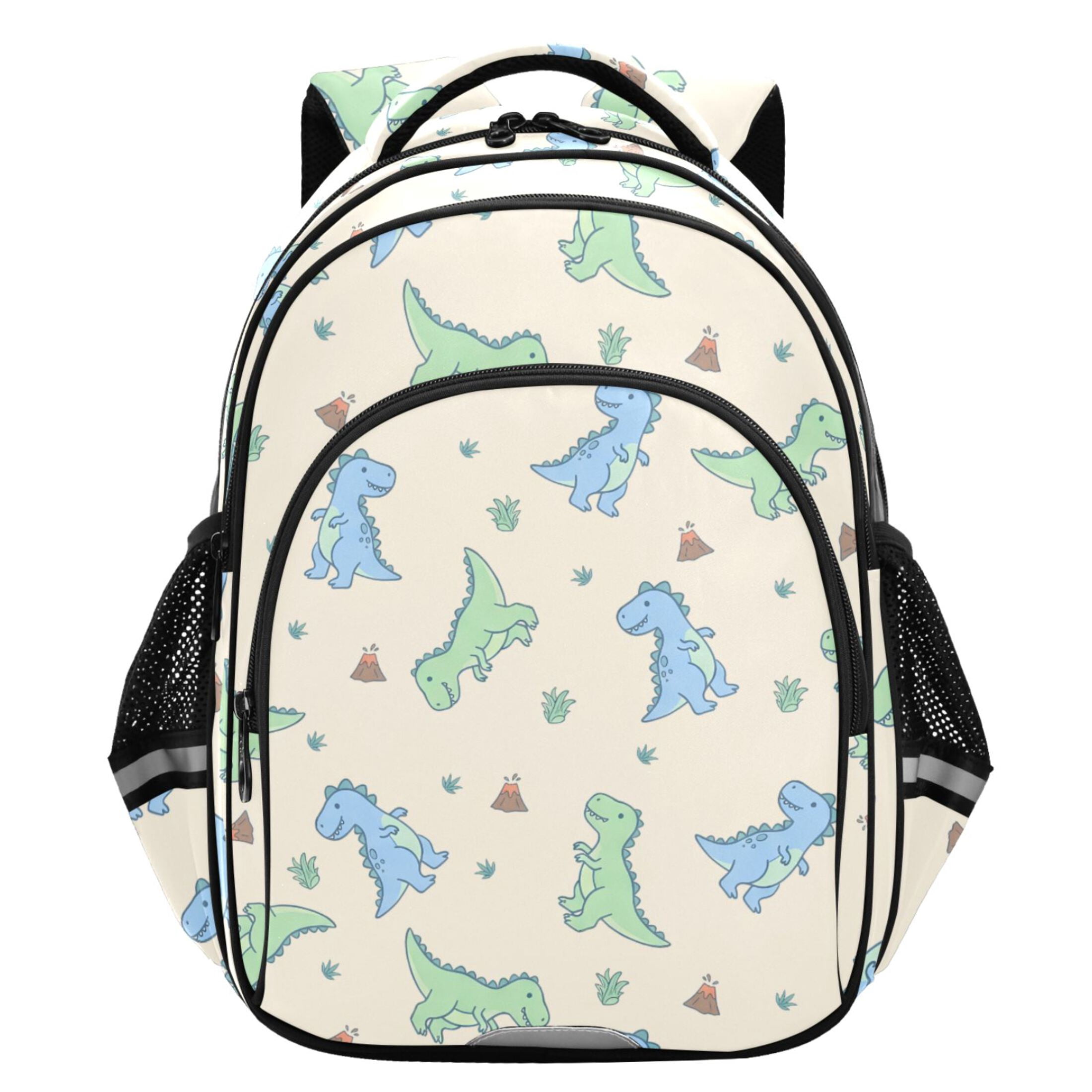 ALAZA Dinosaur Vintage School Backpack Elementary Bag Student Bookbag ...