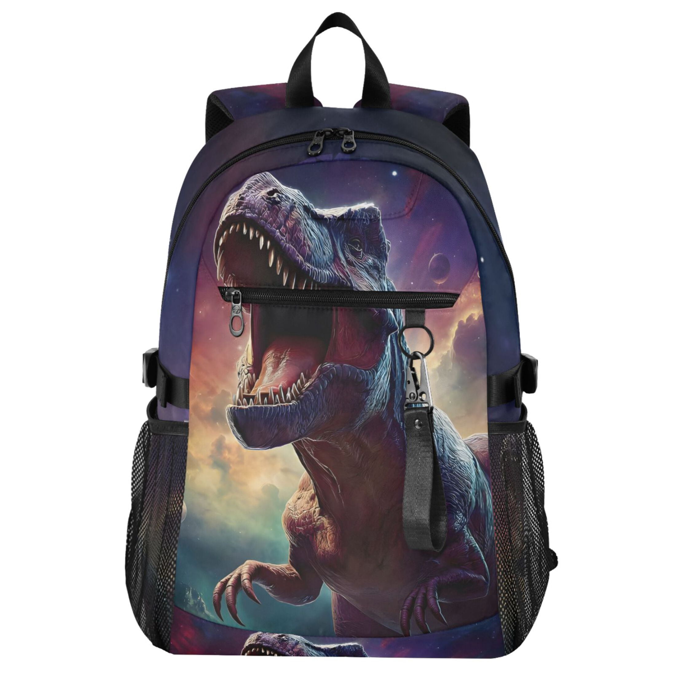 ALAZA Dinosaur at Starry Pattern School Backpack Travel Laptop Bag ...