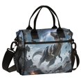 ALAZA Dinosaur in Wall Print Cooler Lunch Bag Insulated Reusable Lunch ...