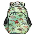 ALAZA Dinosaur on Gradient School Backpack Elementary Bag Student ...