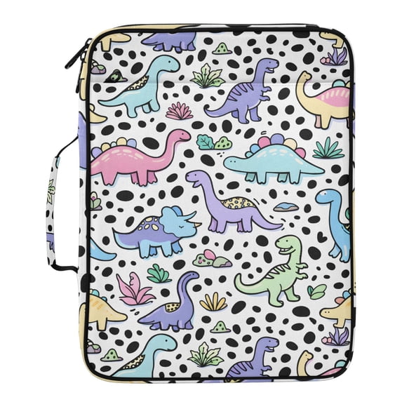 ALAZA Dinosaur on Leopard Spots Pattern Expanding Accordion File Folder ...
