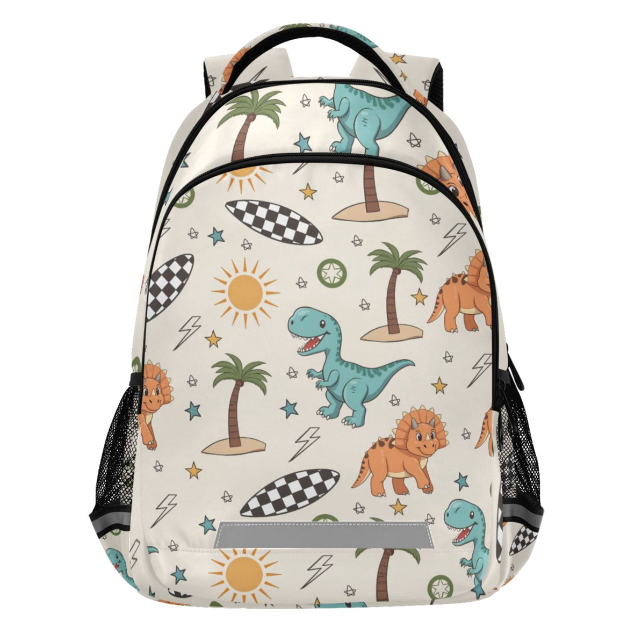 ALAZA Dinosaurs Palm Tree Pattern Backpack Elementary School Bags ...