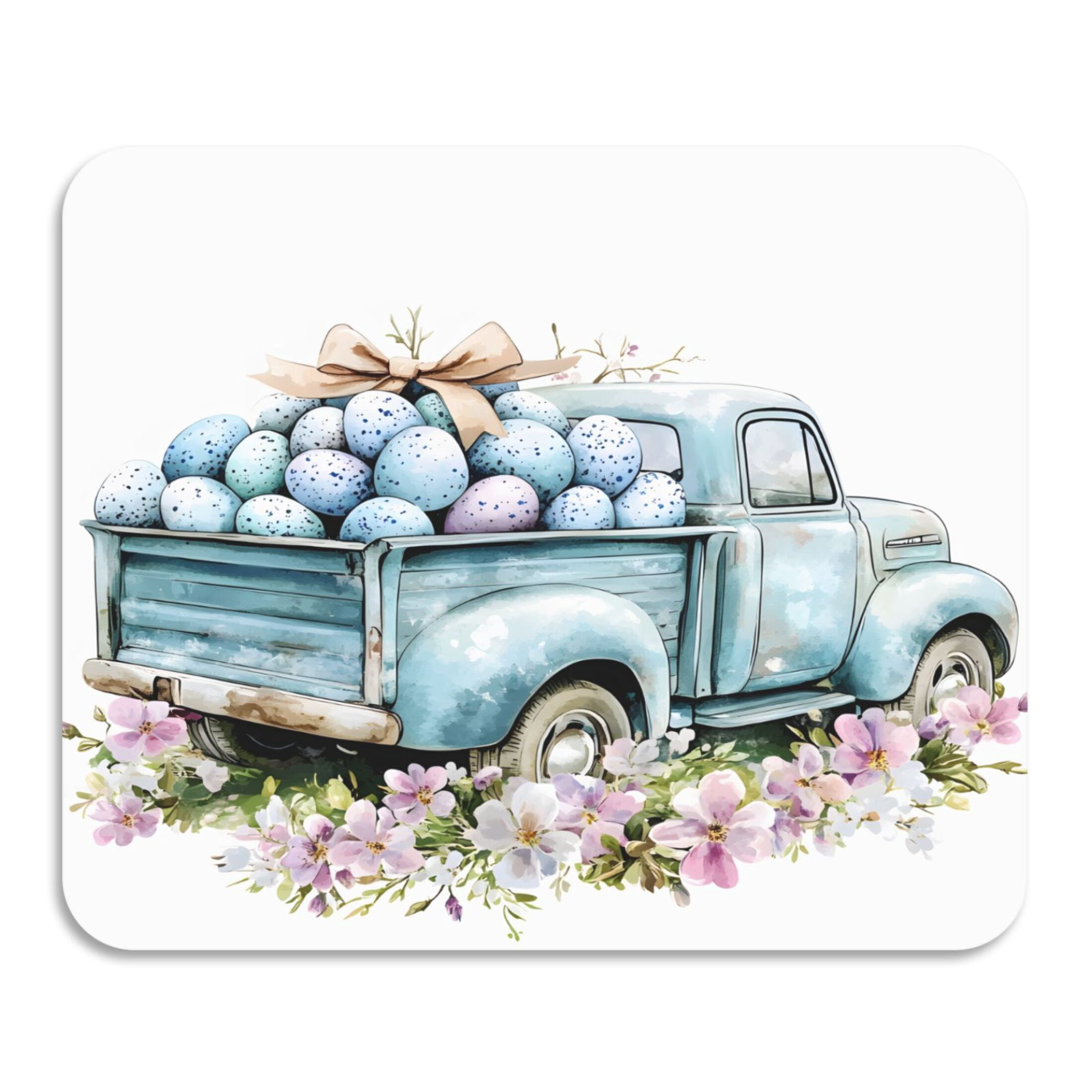 ALAZA Dish Drying Mat for Kitchen Easter Truck Egg Counter Absorbent ...