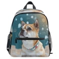ALAZA Dog on Beach Pattern School Backpack Student Bookbag Mini Bag ...