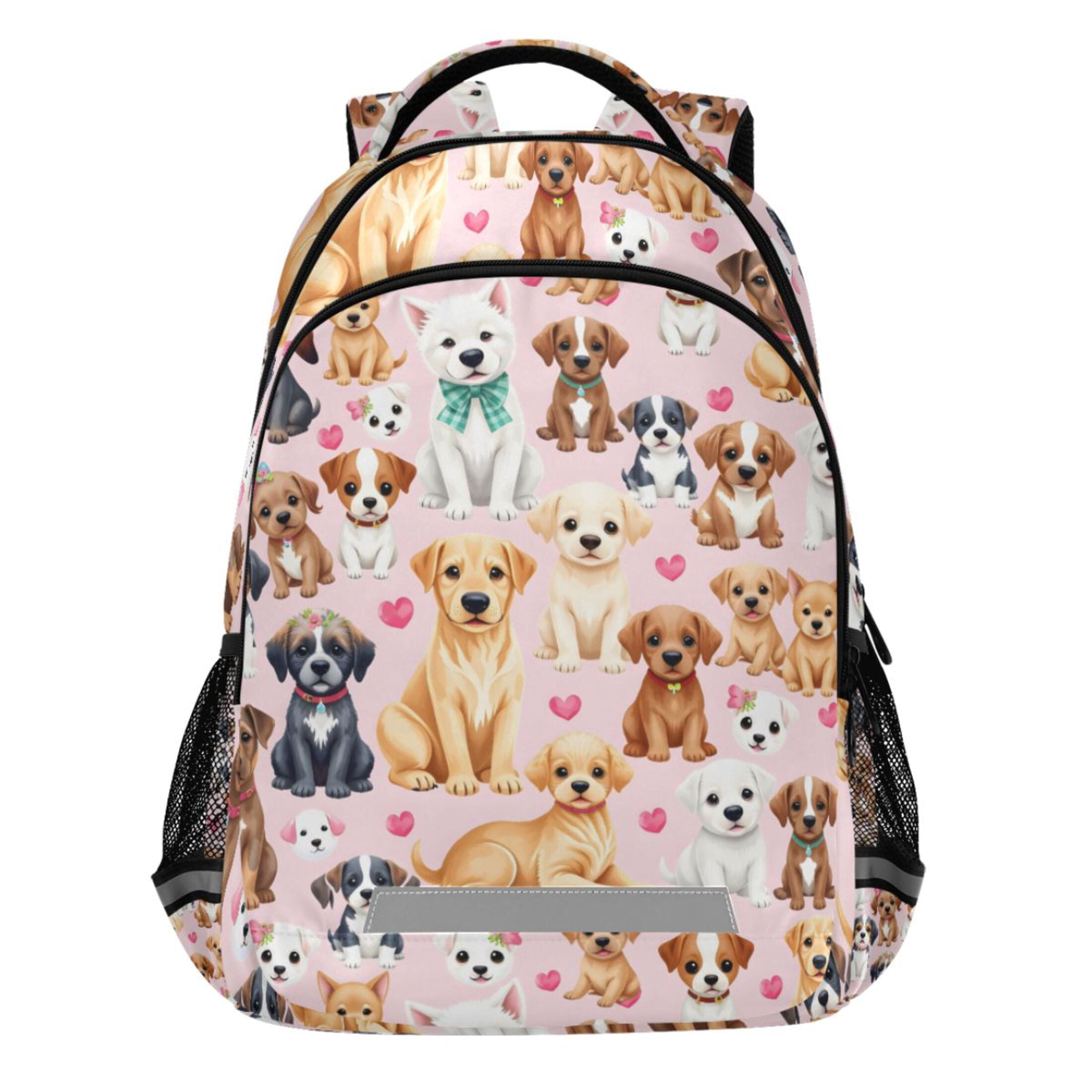 ALAZA Dogs Cute Pattern Backpack Elementary School Bags Student Bookbag ...