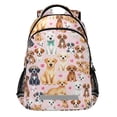 ALAZA Dogs Cute Pattern Backpack Elementary School Bags Student Bookbag ...