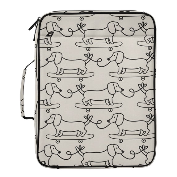 ALAZA Dogs Skating Pattern Expanding Accordion File Folder 3 Ring ...