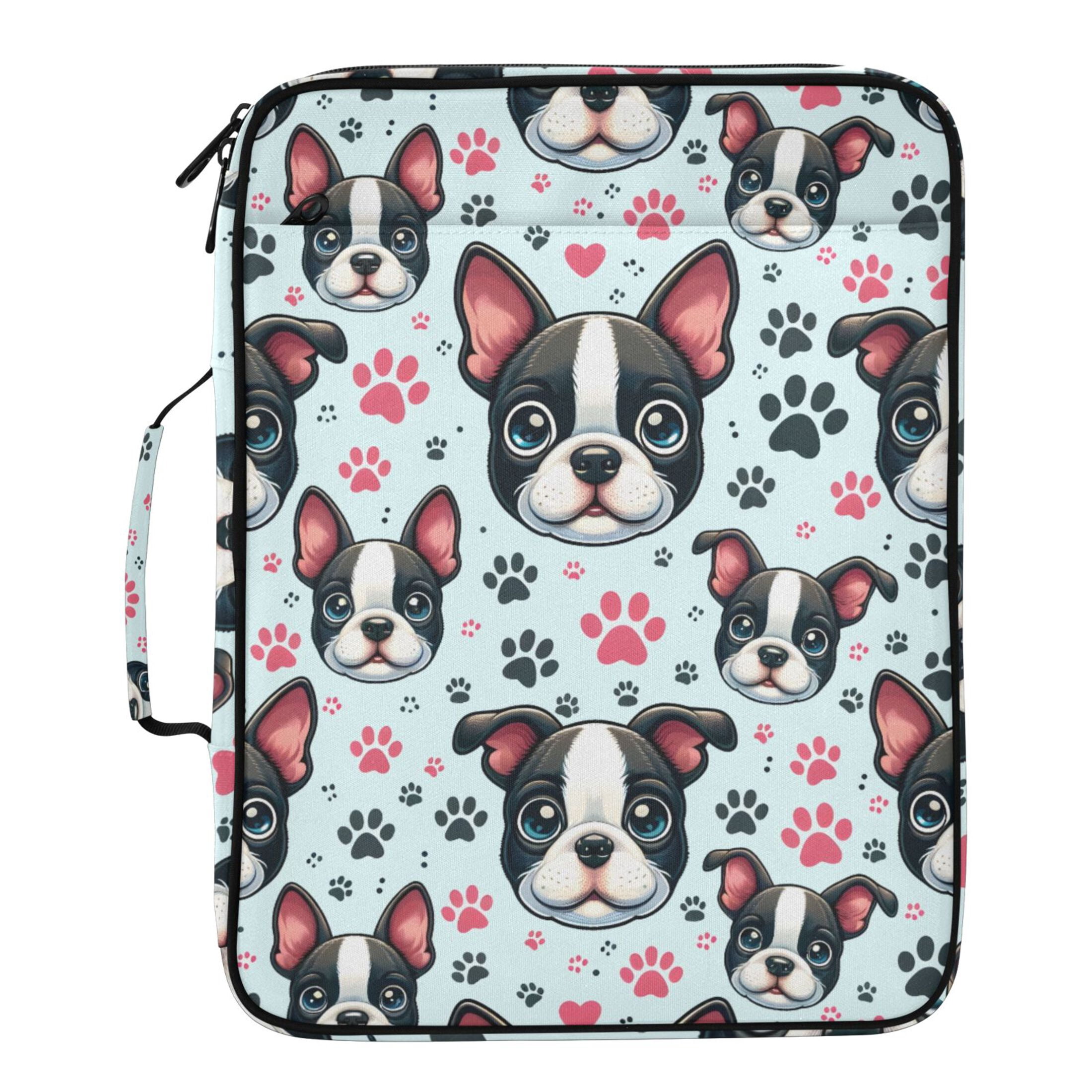 ALAZA Dogs and Footprints Pattern Expanding Accordion File Folder 3 ...