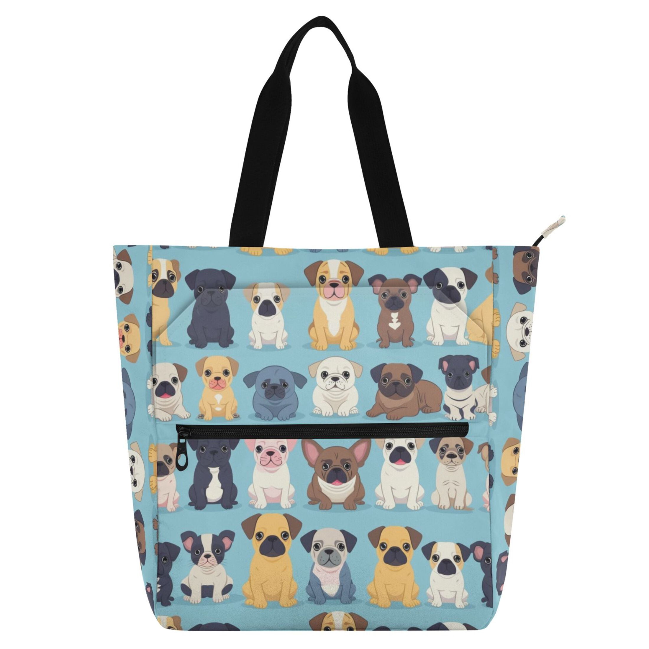 ALAZA Doodle Animal Dog School Book Bag Kids Tote Bags Handbag ...