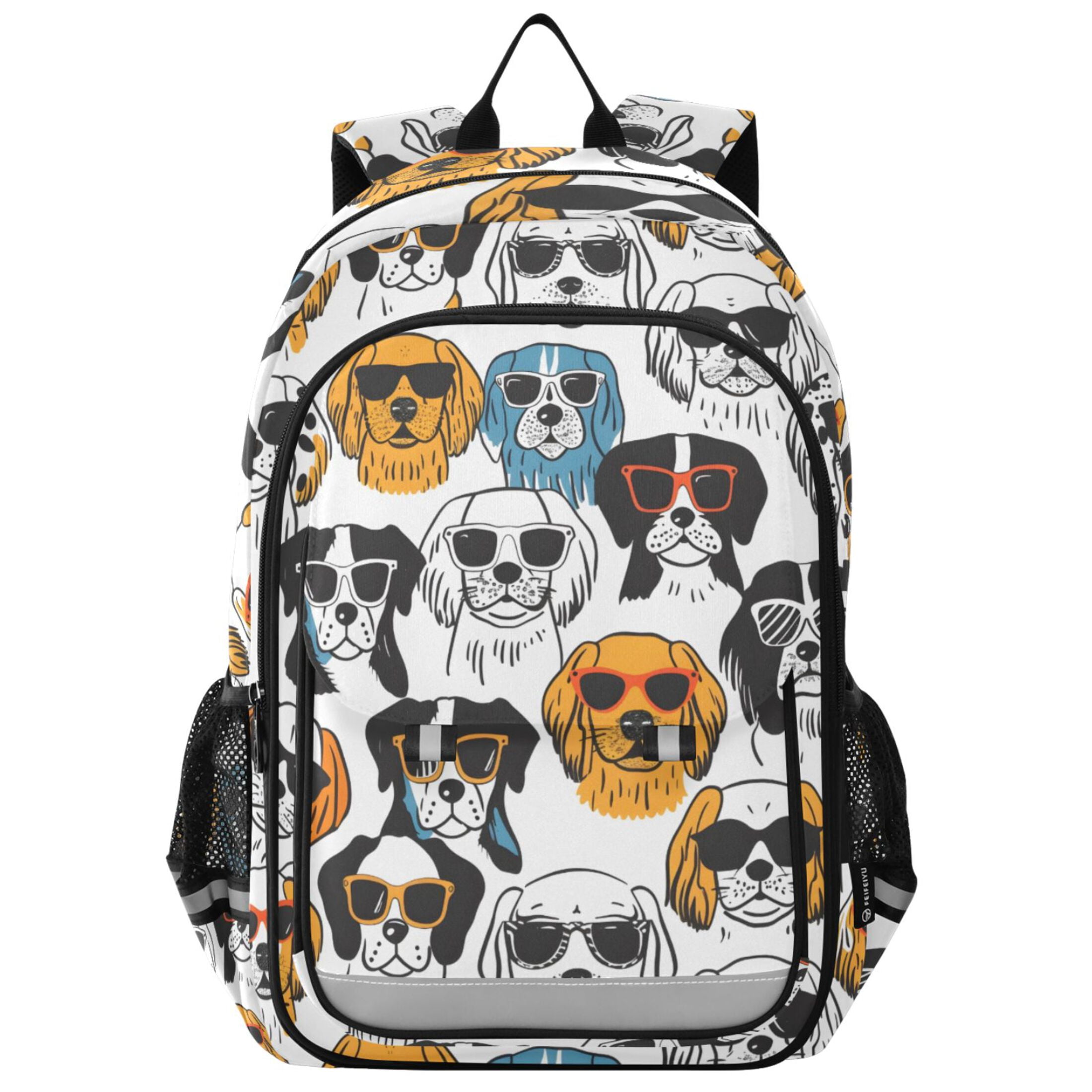 ALAZA Doodle Dogs in Sunglasses Laptop Backpack Purse Travel Bag Casual ...