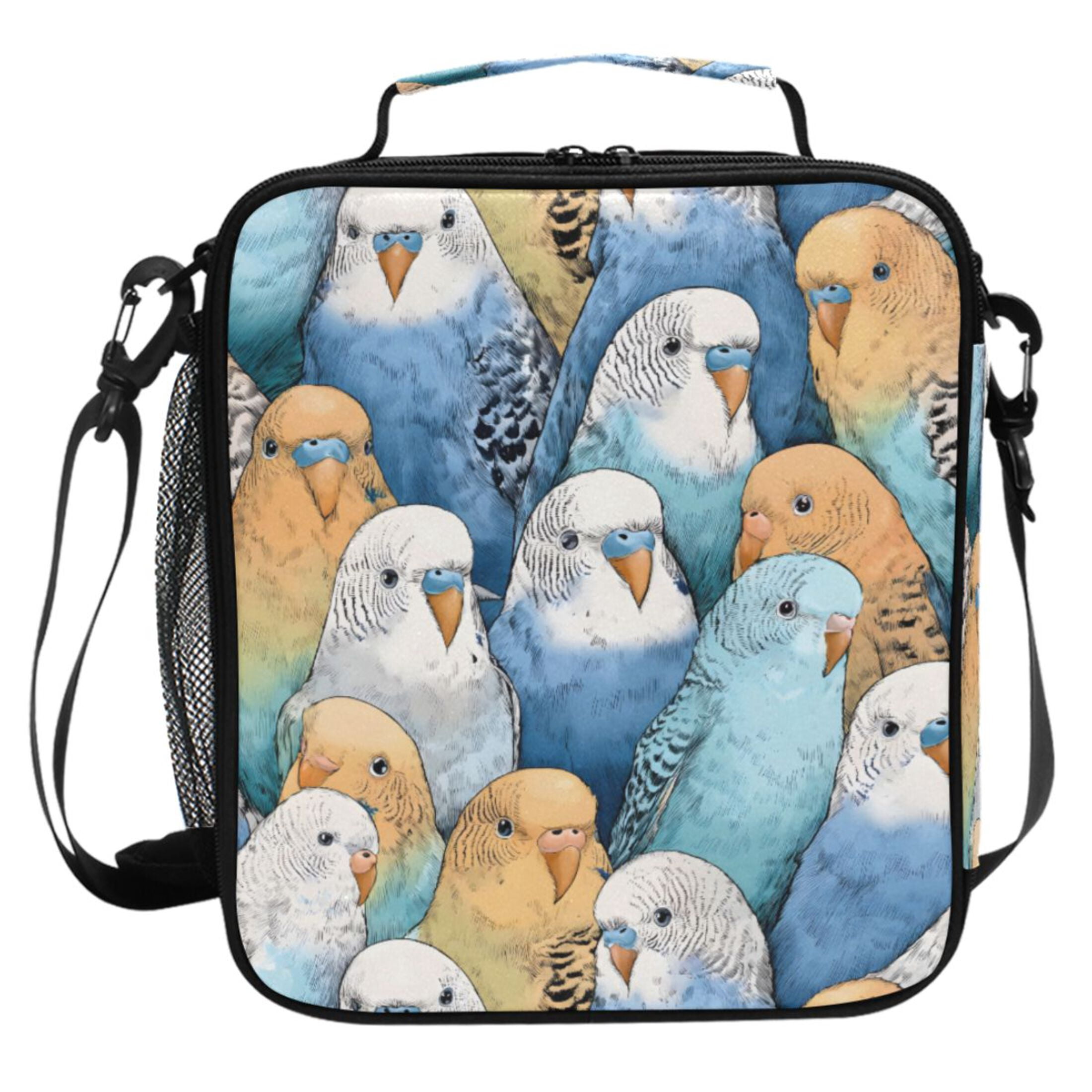 ALAZA Doodle Parrot-3 Lunch Box Insulated Cooler Lunch Bag with ...