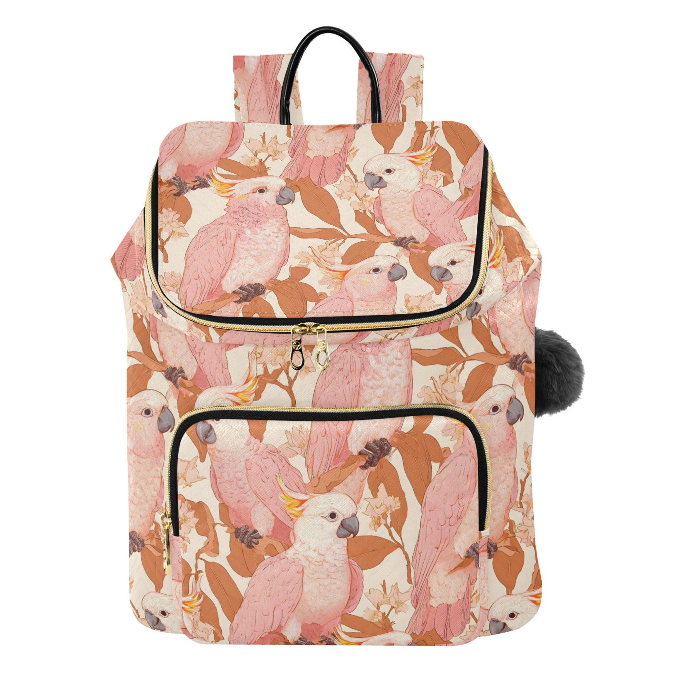 ALAZA Doodle Parrot Travel Backpack Laptop Bag Large Capacity Daypack ...
