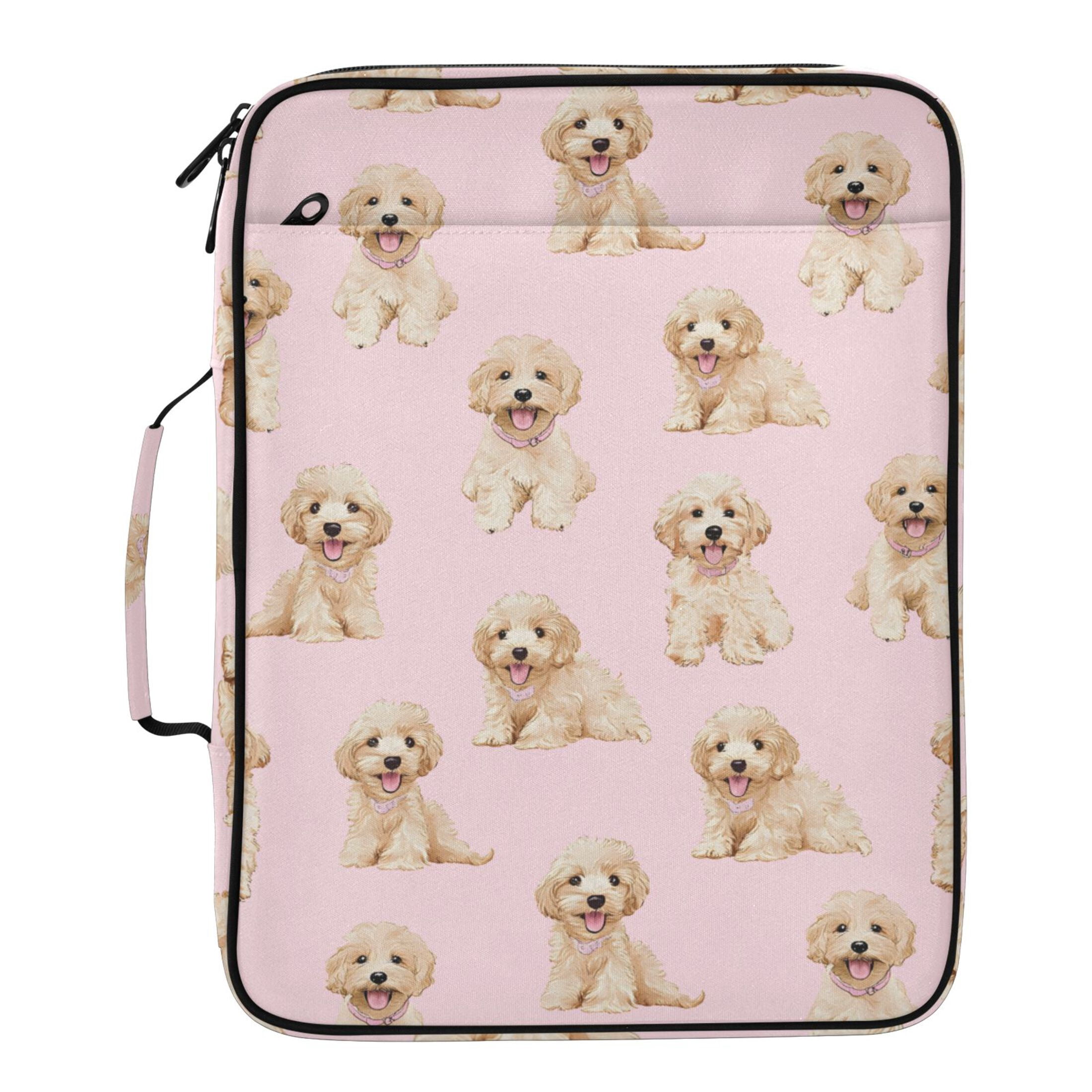 ALAZA Doodle Puppy Dogs Pattern Expanding Accordion File Folder 3 Ring ...