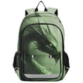 ALAZA Dragon Green School Laptop Backpack Travel Bag Casual Student ...