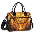 ALAZA Dragon Head Print Cooler Lunch Bag Insulated Reusable Lunch Tote ...