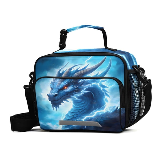 ALAZA Dragon Lighting Lunch Box Insulated Cooler Bag Reusable Tote Bags ...