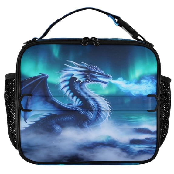 ALAZA Dragon Polar Night Insulated Lunch Box Lunch Bag Cooler Tote with ...