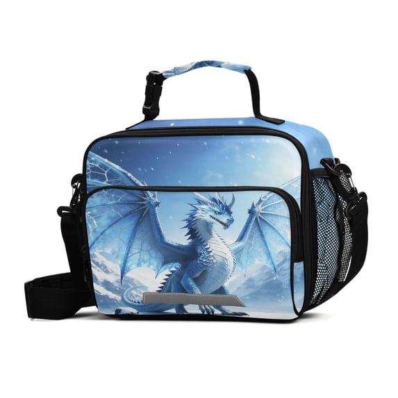ALAZA Dragon Snowy Lunch Box Insulated Cooler Bag Reusable Tote Bags ...
