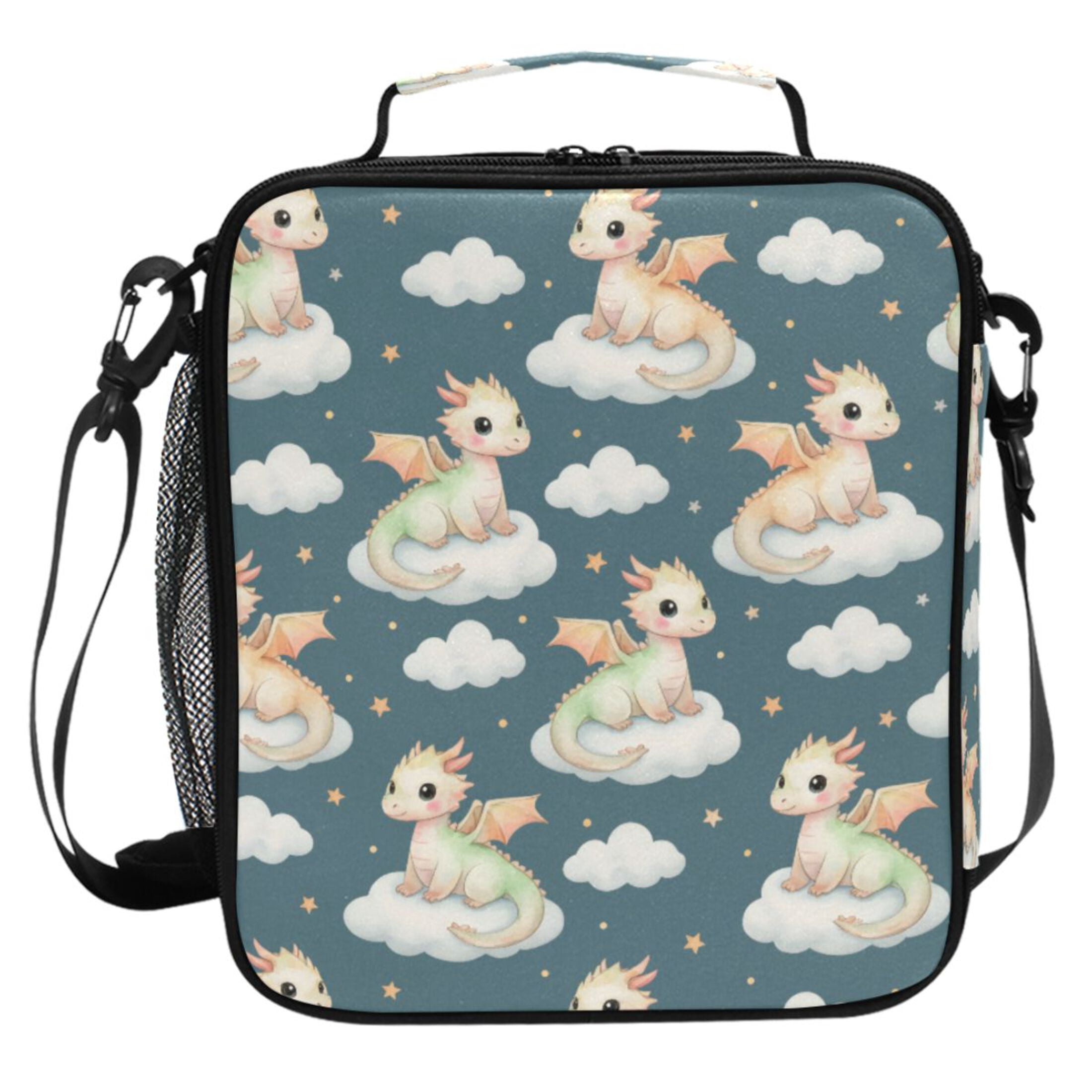 ALAZA Dragon on Cloud Lunch Box Insulated Cooler Lunch Bag with ...