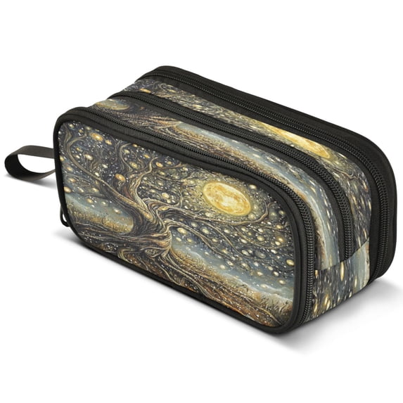 ALAZA Dream Tree Pencil Case Bag Large 3 Compartment Pen Pouch Holder ...