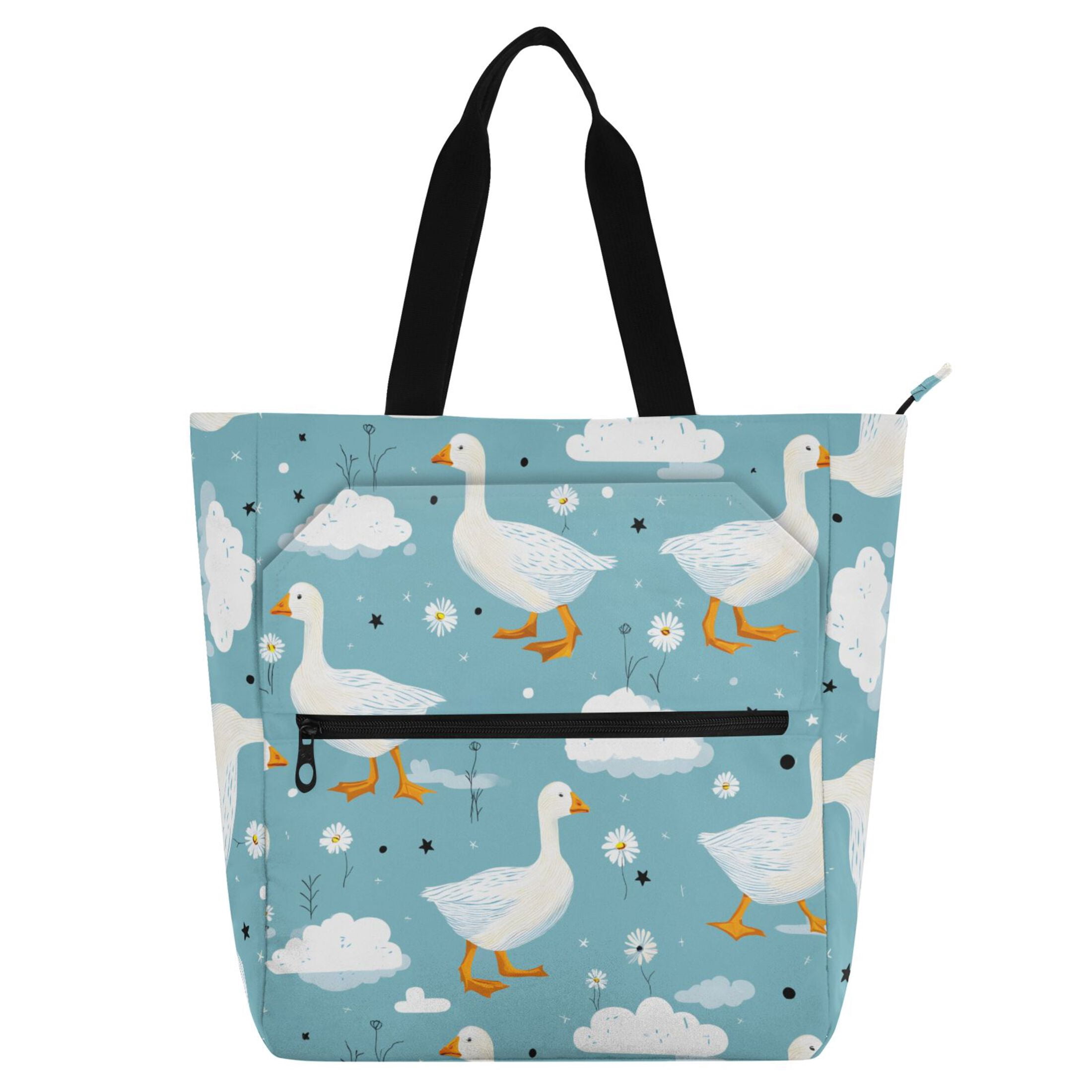 ALAZA Duck Floral School Book Bag Kids Tote Bags Handbag - Walmart.com