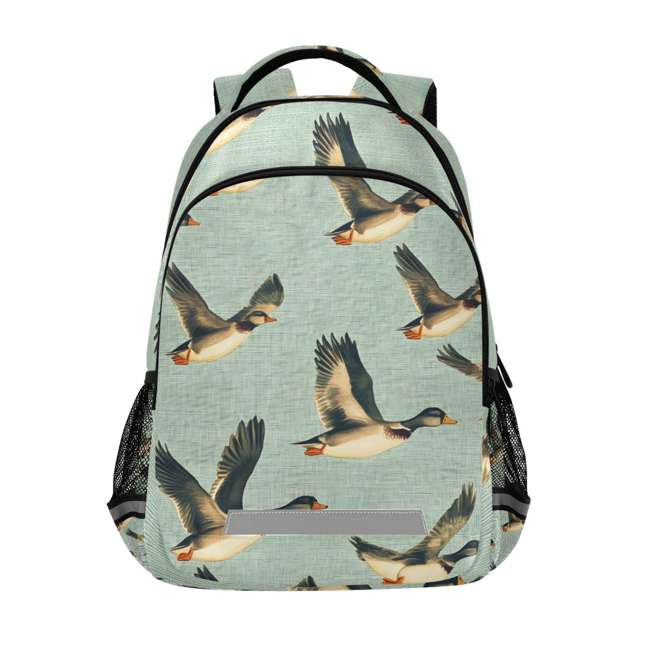 ALAZA Ducks Flying Backpack Elementary School Bag Bookbag Travel ...