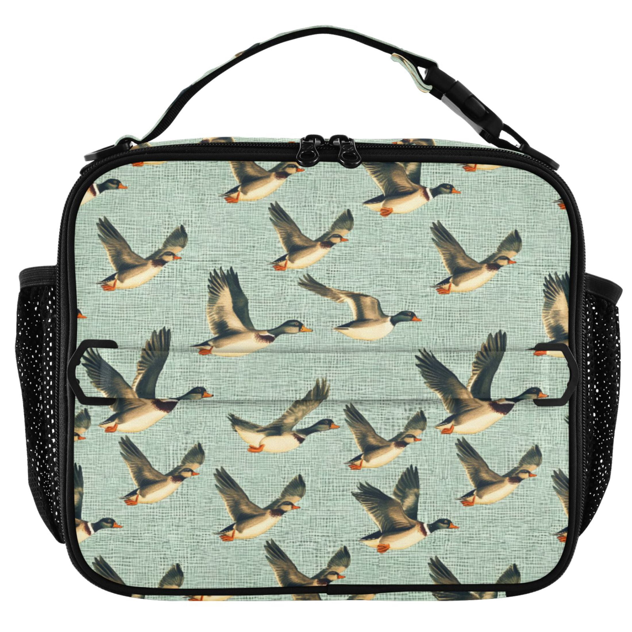 ALAZA Ducks Flying Insulated Lunch Box Lunch Bag Cooler Tote with ...