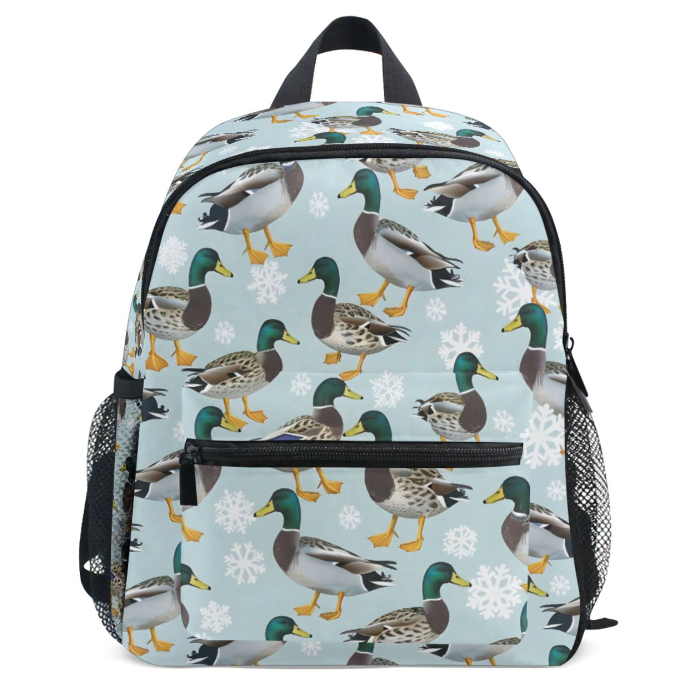 ALAZA Ducks Snowflake Pattern School Backpack Student Bookbag Mini Bag ...