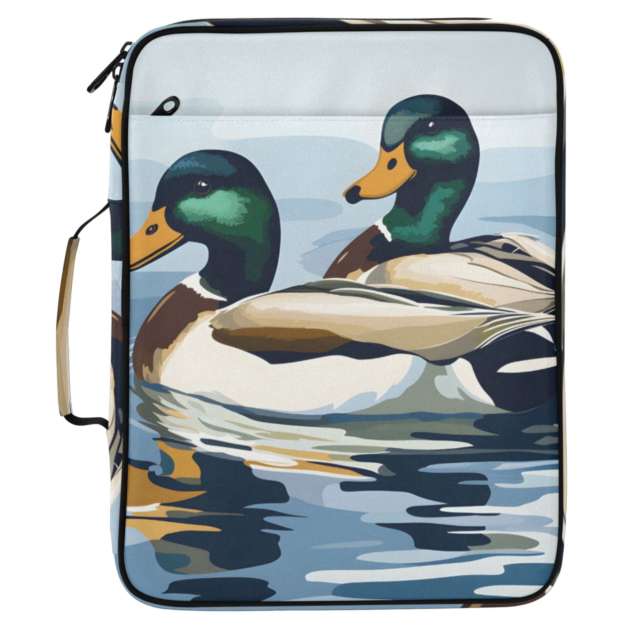 ALAZA Ducks in Water Pattern Expanding Accordion File Folder 3 Ring ...
