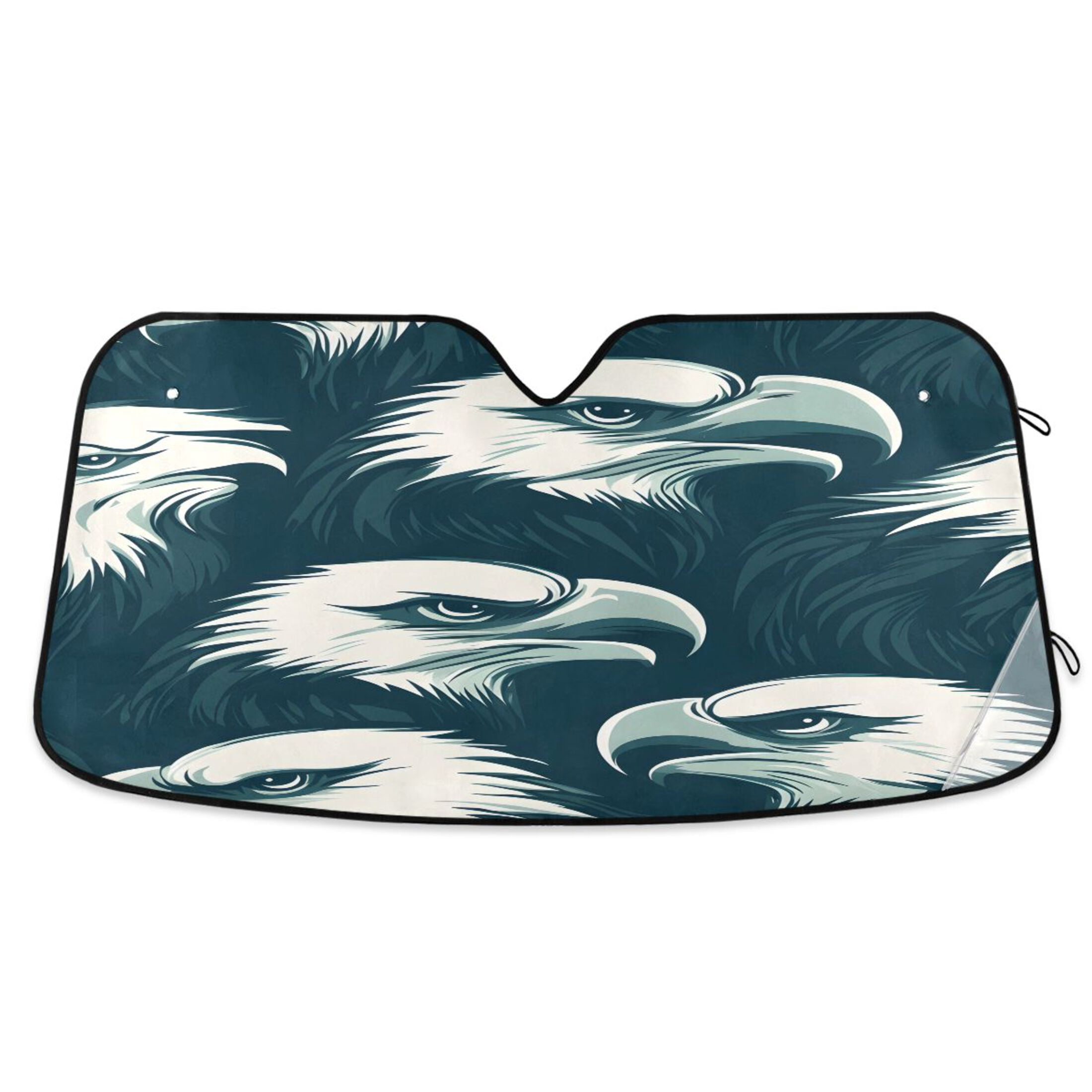 ALAZA Eagles Pattern Windshield Sun Shade Car Foldable Visor Block UV ...