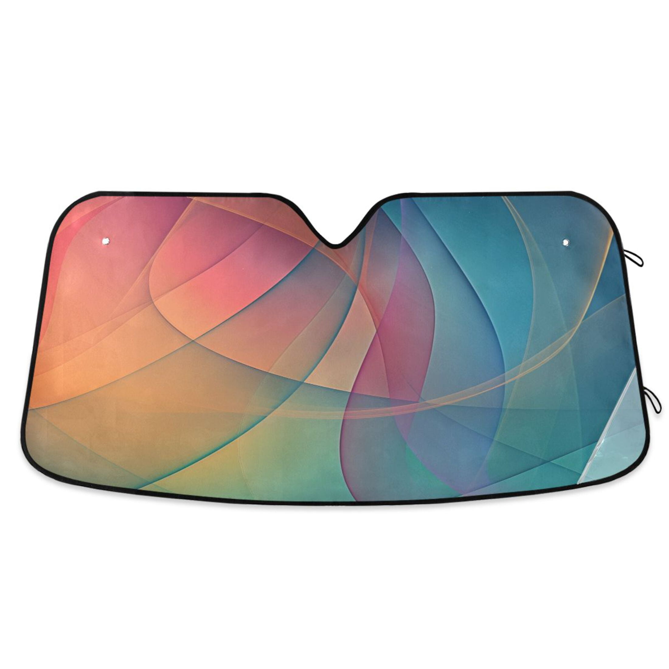 ALAZA Elegant Abstract Pattern Windshield Sun Shade Car Foldable Sun ...