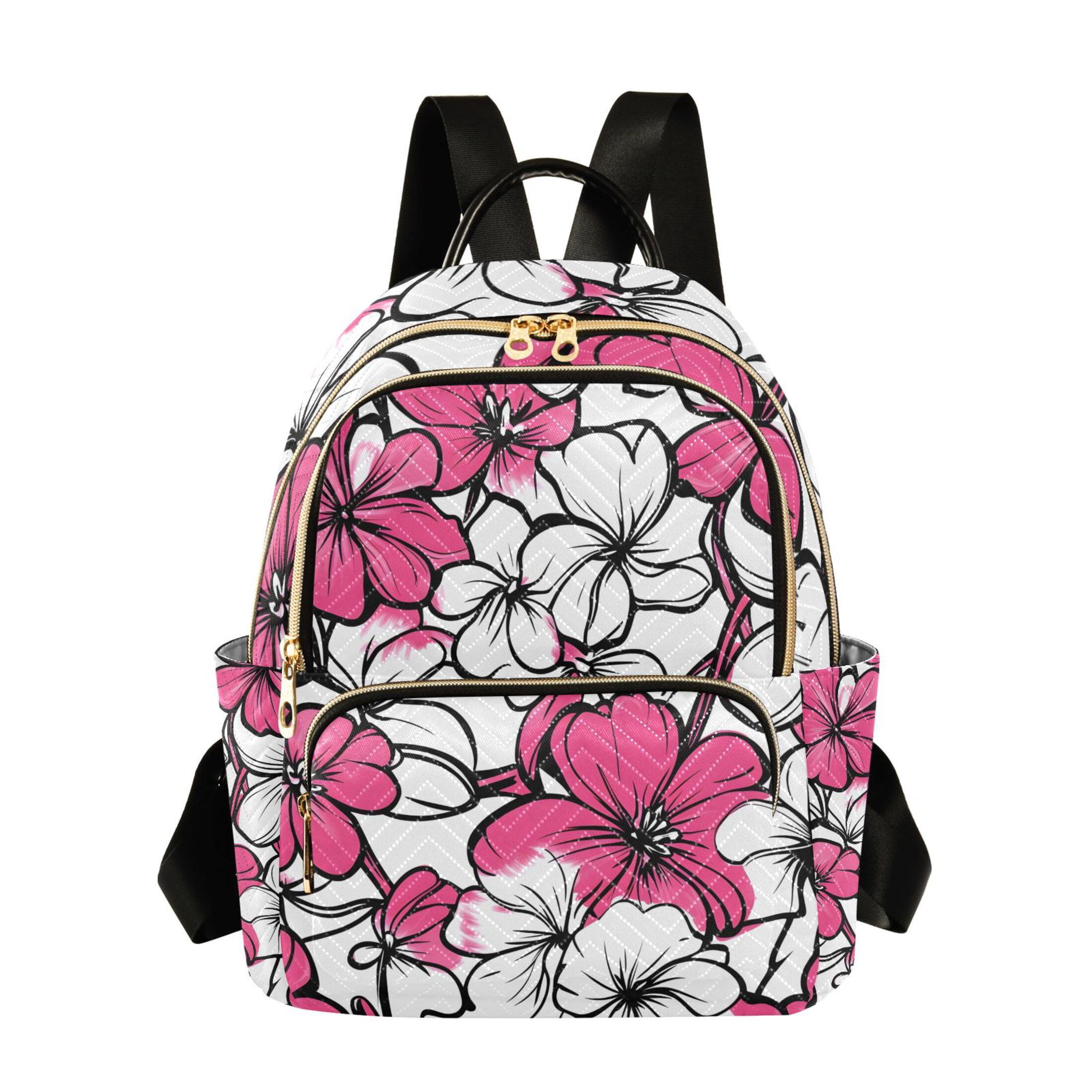 ALAZA Elegant Flowers-r3 Womens Travel Laptop Backpack Large Daypack ...