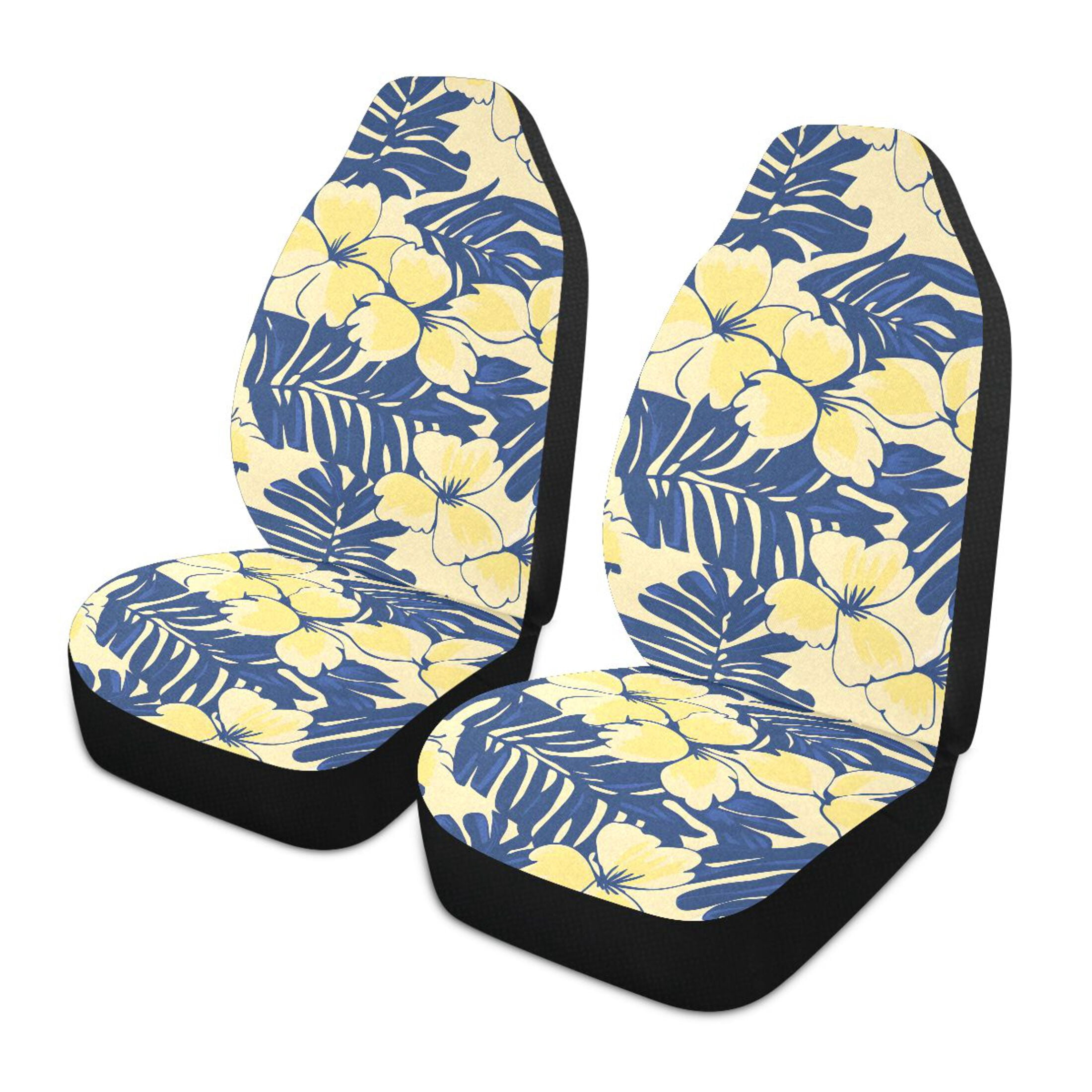 ALAZA Elegant Tropical Floral-t2 Car Seat Covers 2 PCs Universal Auto ...