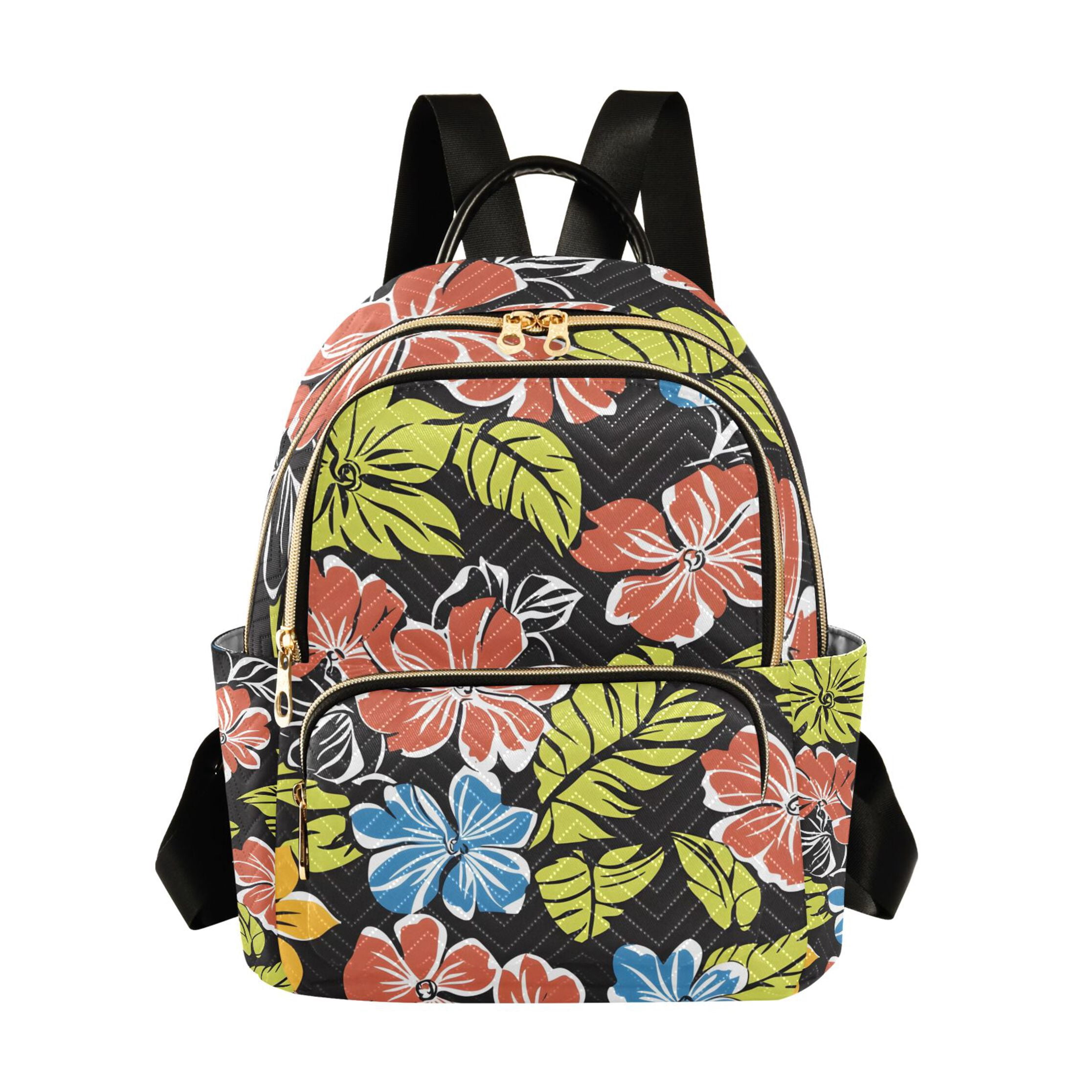 ALAZA Elegant Tropical Flower-t7 Womens Travel Laptop Backpack Large ...