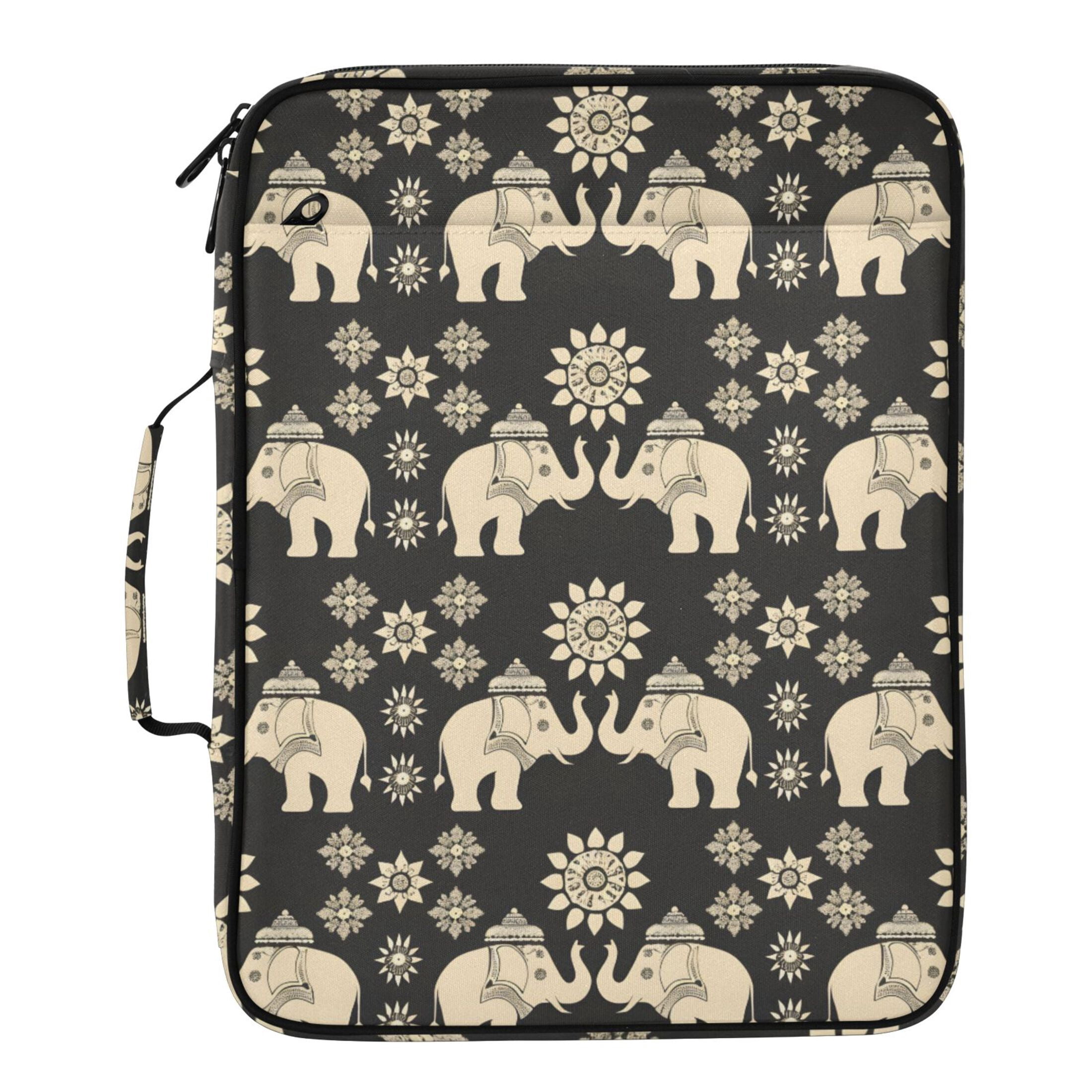 ALAZA Elephants Mandala Pattern Expanding Accordion File Folder 3 Ring ...