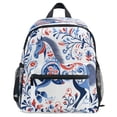 ALAZA Ethnic Horse Pattern School Backpack Student Bookbag Mini Bag ...