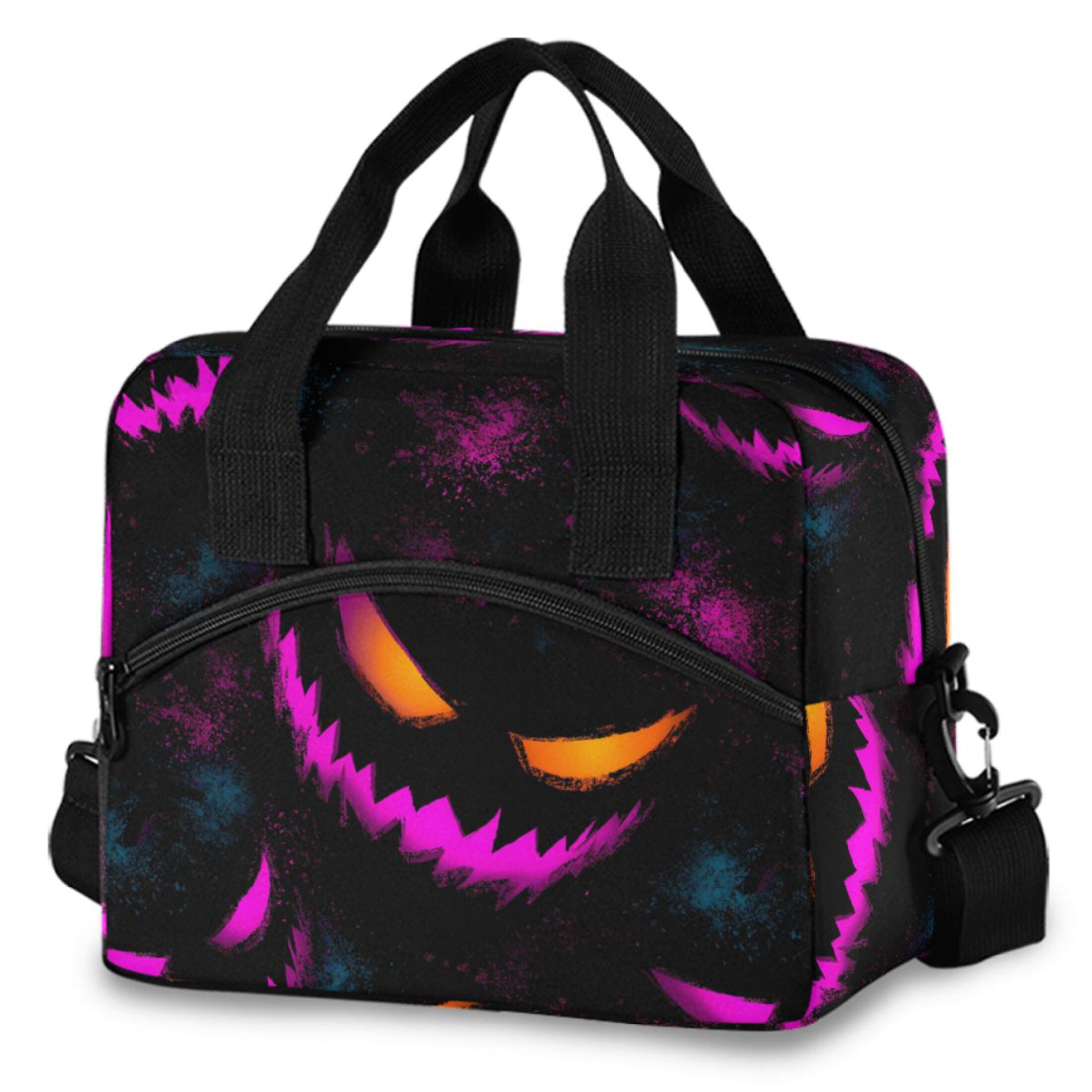 ALAZA Evil Pumpkins Insulated Lunch Box Large Reusable Cooler Bag with ...